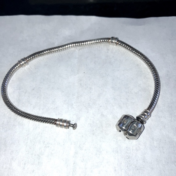 Pandora | Jewelry | Classic Pandora Sterling Silver Charm Bracelet ...